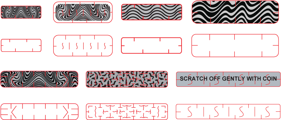 Custom Security Labels - Scratch Off Label (1000x446), Png Download