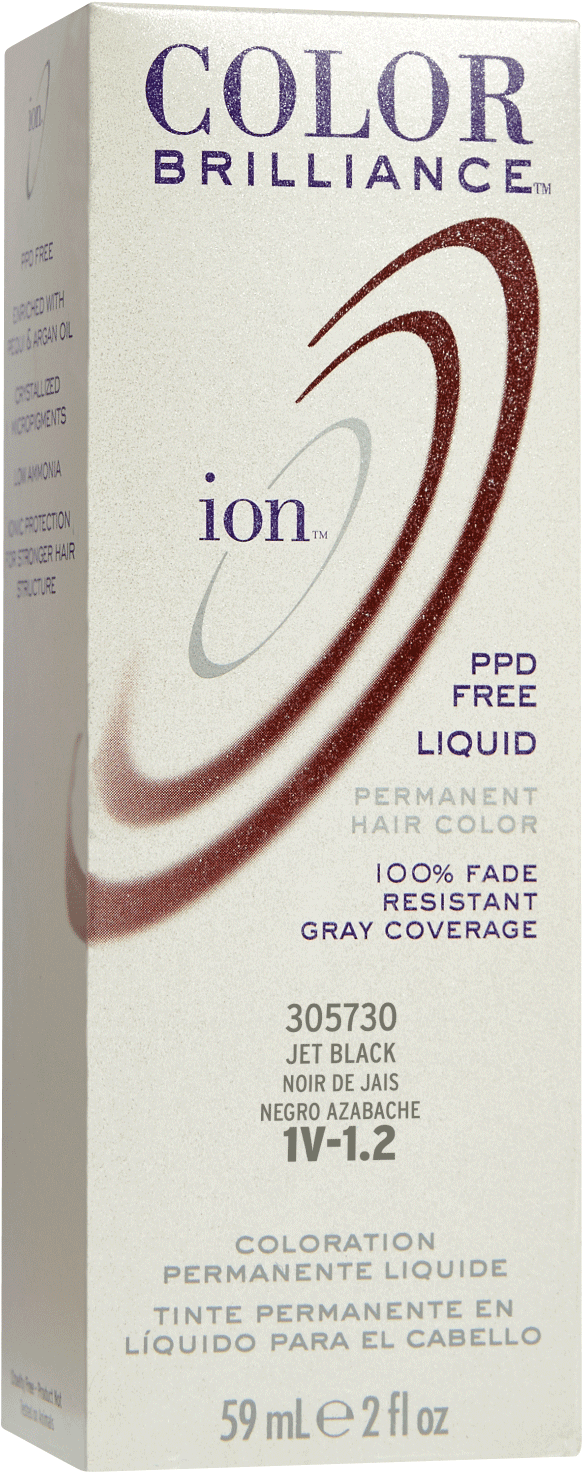 Ion 1v Jet Black Permanent Liquid Hair Color By Color - Ion Brilliance ...