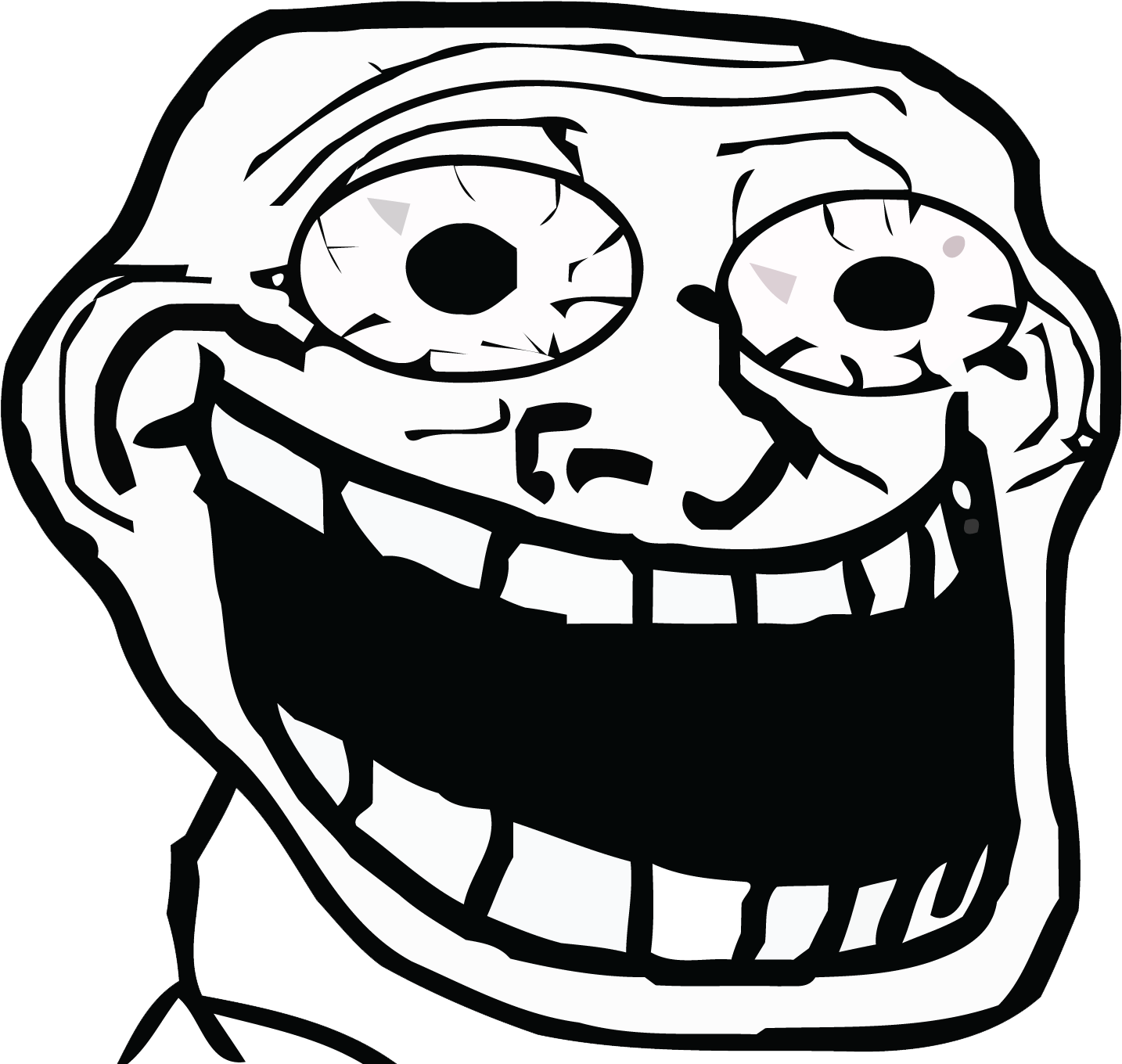 Download Crazy Troll Face | Transparent PNG Download | SeekPNG