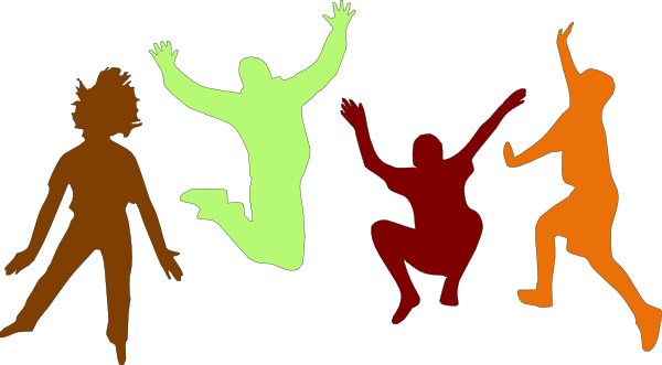 Kids Jumping Clip Art - Physical Fitness Clipart (600x331), Png Download