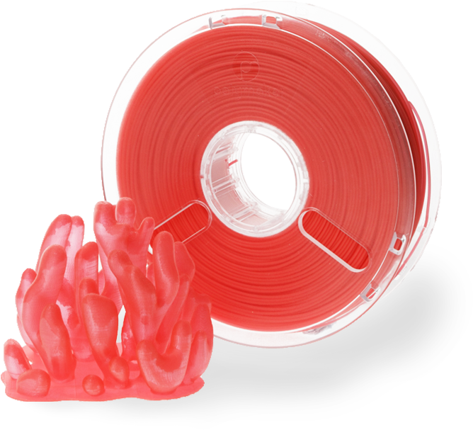 Download Pla Polyplus Filament 3,00 Mm, Translucent Red, Spool - Pla ...