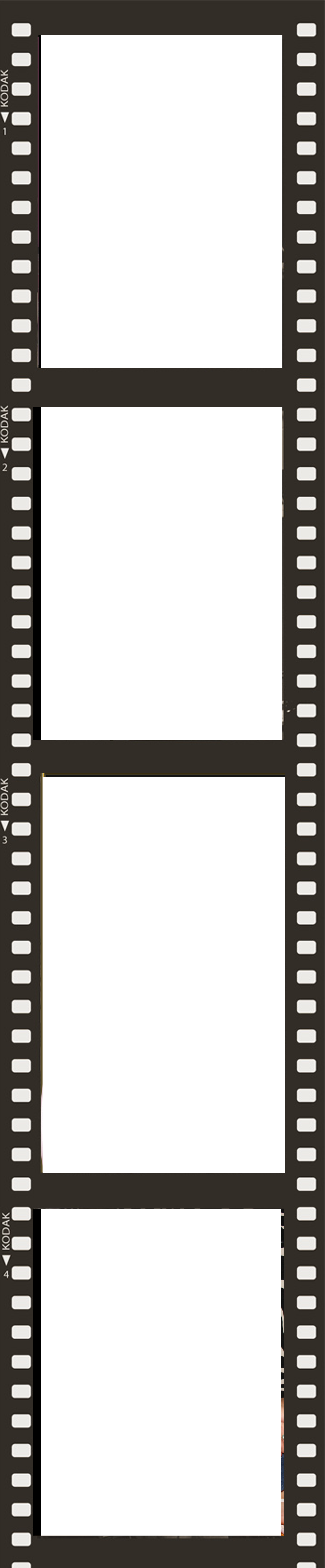 Photo Strip Png - Film Strip Png Portrait (1335x6432), Png Download