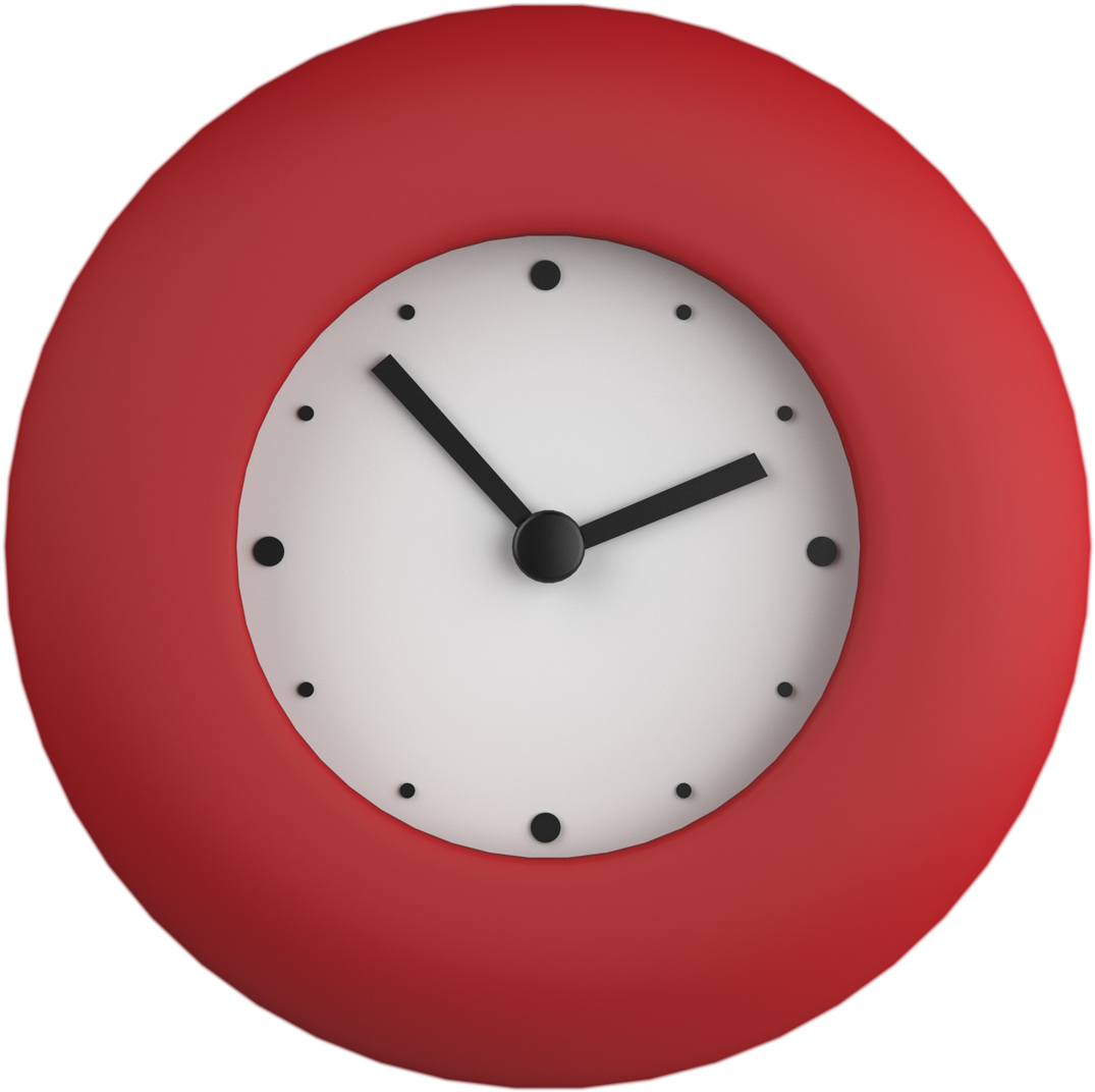Clock Png Image - Wall Clock Png Modern (1204x1236), Png Download