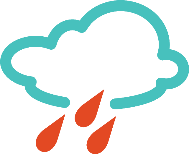 Rain - Weather Symbols (712x712), Png Download