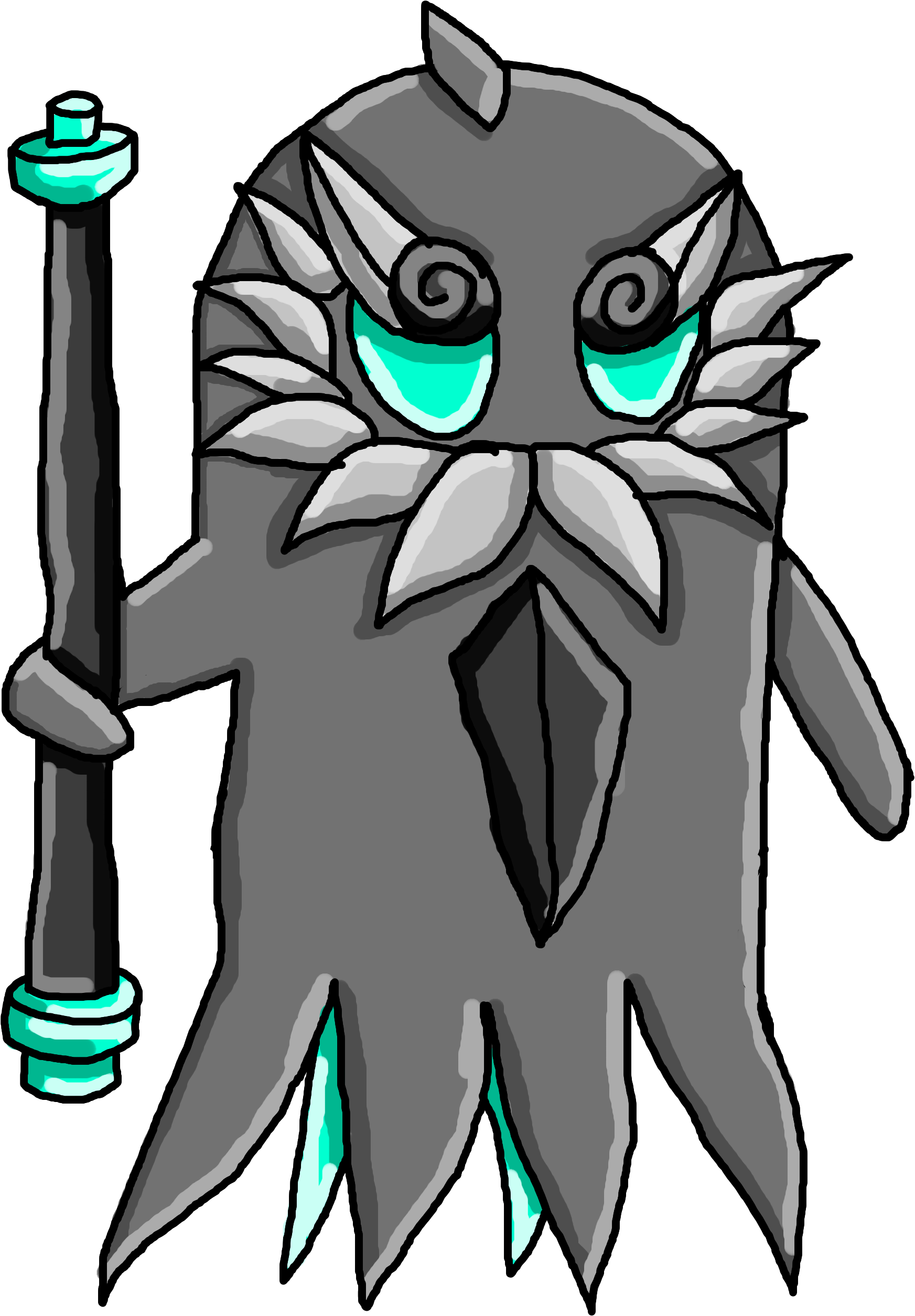 Guardian Ghost - Pac-man (2000x2700), Png Download