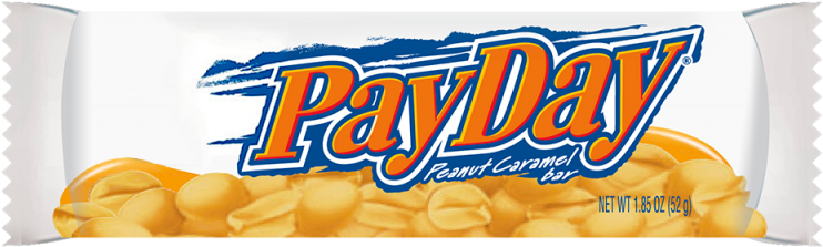 Download Payday Candy Bar Png - Payday Peanut Caramel Bars, 6 Count, 11 ...