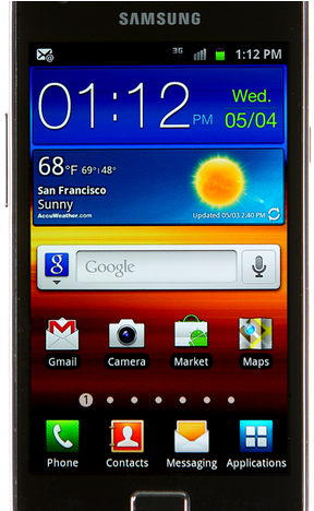 Samsung Galaxy S Png - Samsung Galaxy S2 Png (830x467), Png Download