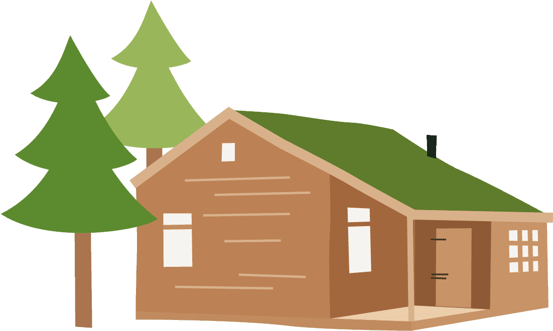 Cottage Cartoon (1417x824), Png Download