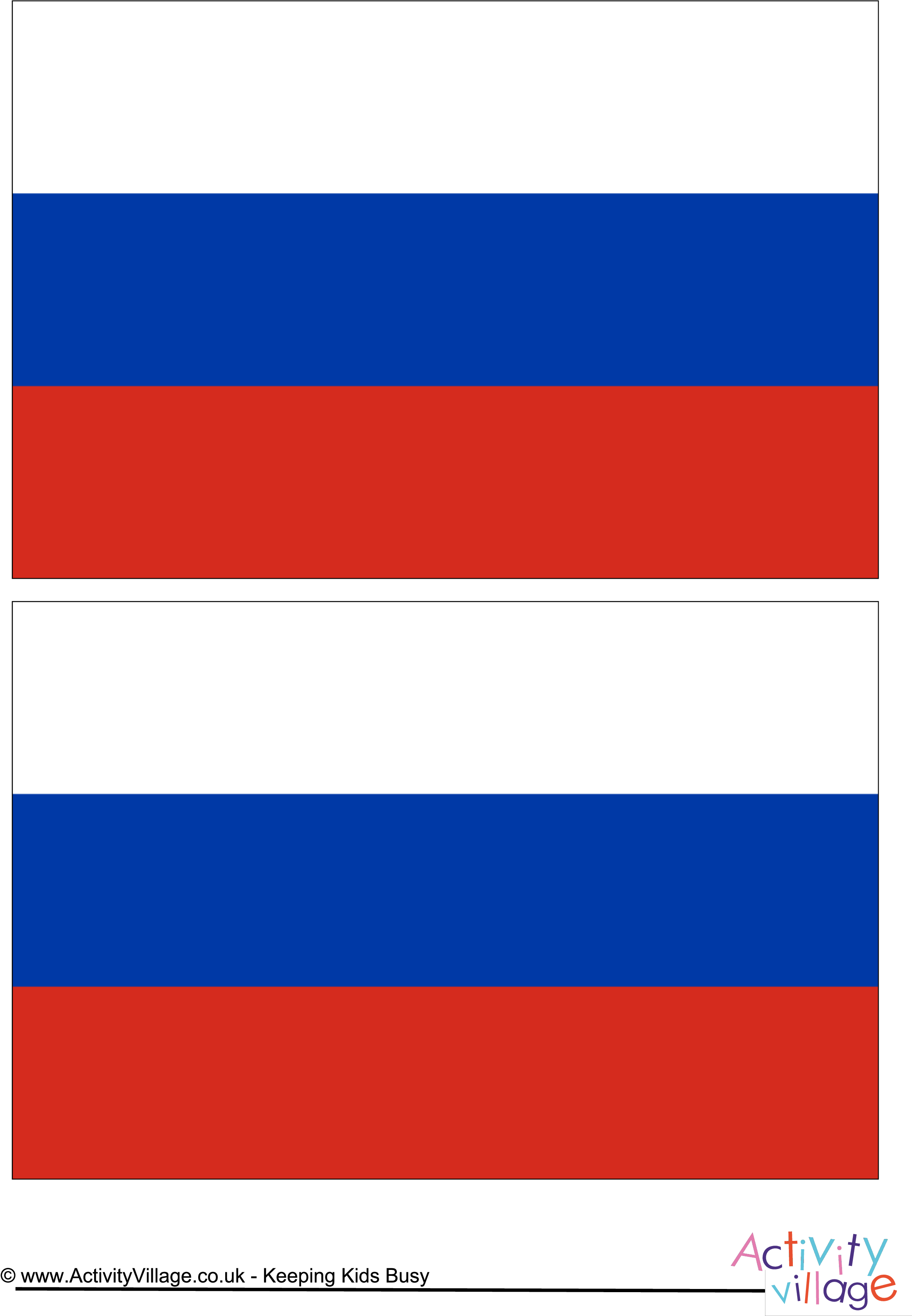 Download Download This Free Printable Russia Template A4 Flag, - Flag ...