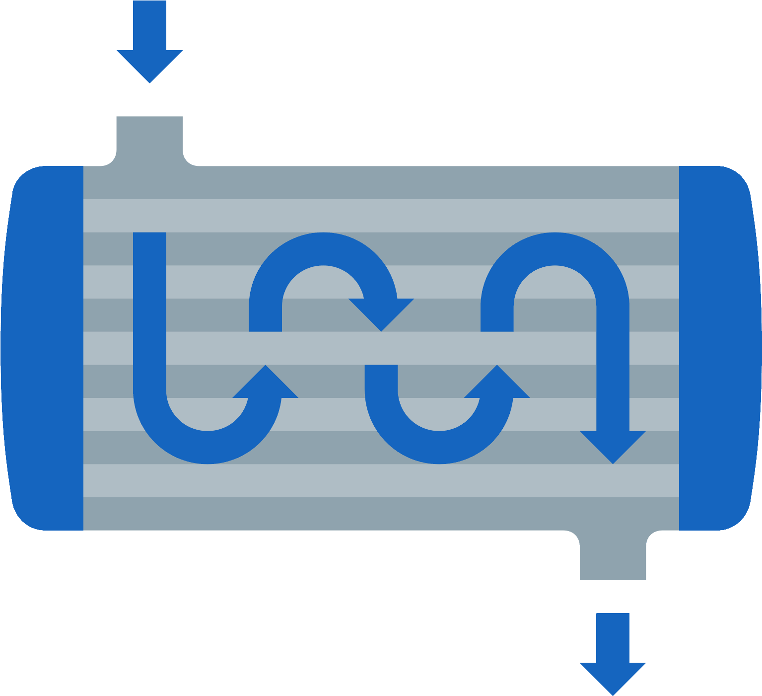 Shell And Tube Heat Exchanger Cones Download - Heat Exchanger Icon ...