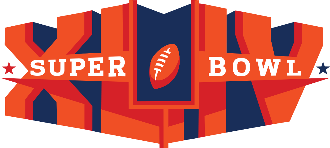 Super Bowl Xliv - Super Bowl Xliv Logo (624x313), Png Download