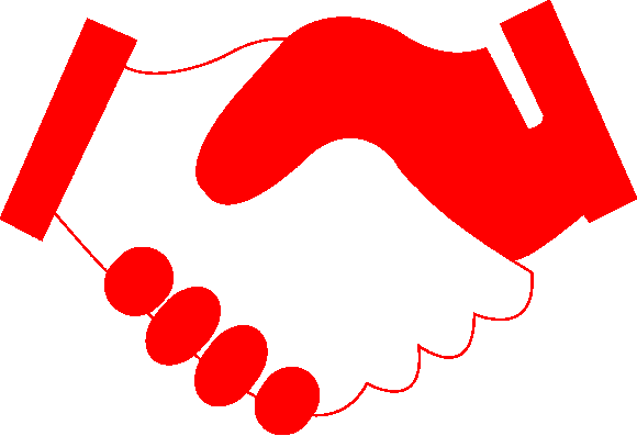 Svg Royalty Free Handshake Clipart Red - Transparent Red Handshake Icon ...