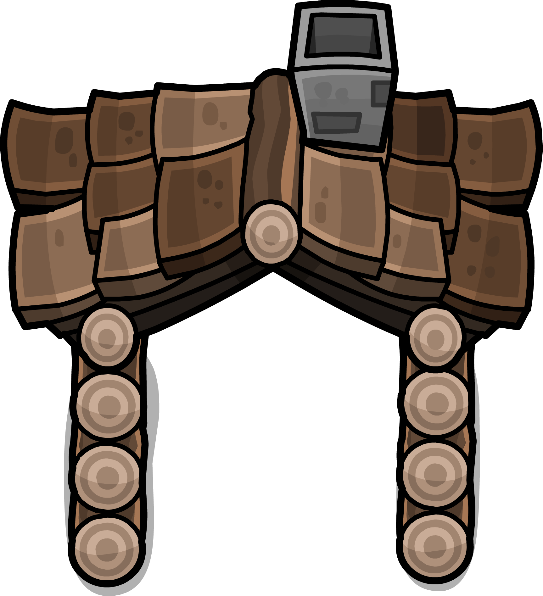 Log Cabin Sprite 002 - Cartoon (1726x1895), Png Download