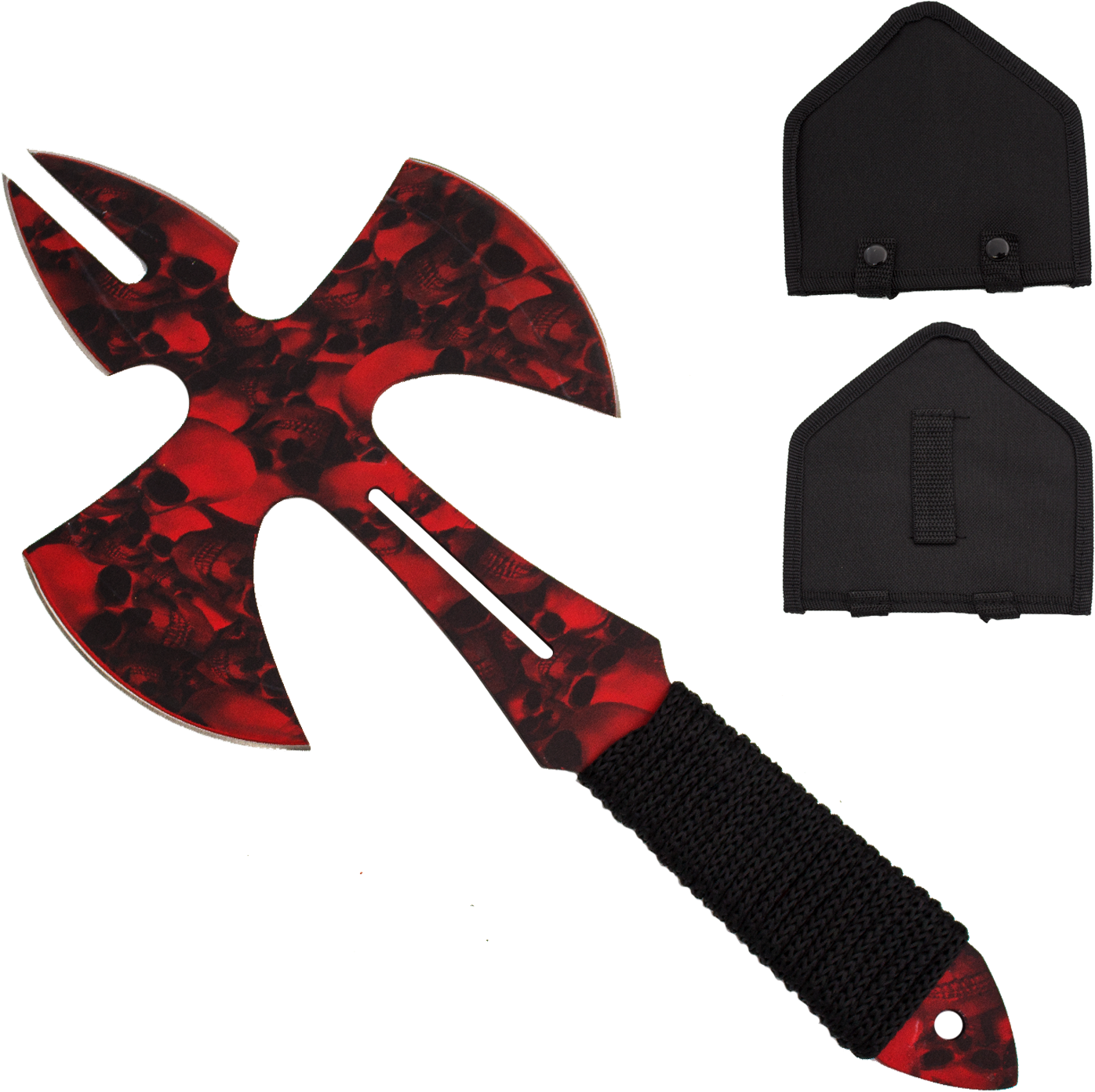 Red Skull Medieval Style Throwing Axe - Throwing Axe (1500x1500), Png ...