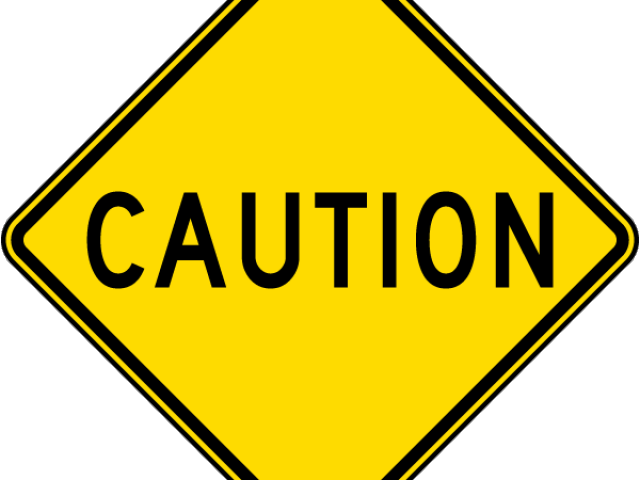 Caution Sign (640x480), Png Download