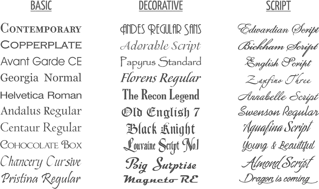 Popular Font Options - Handwriting (1299x700), Png Download