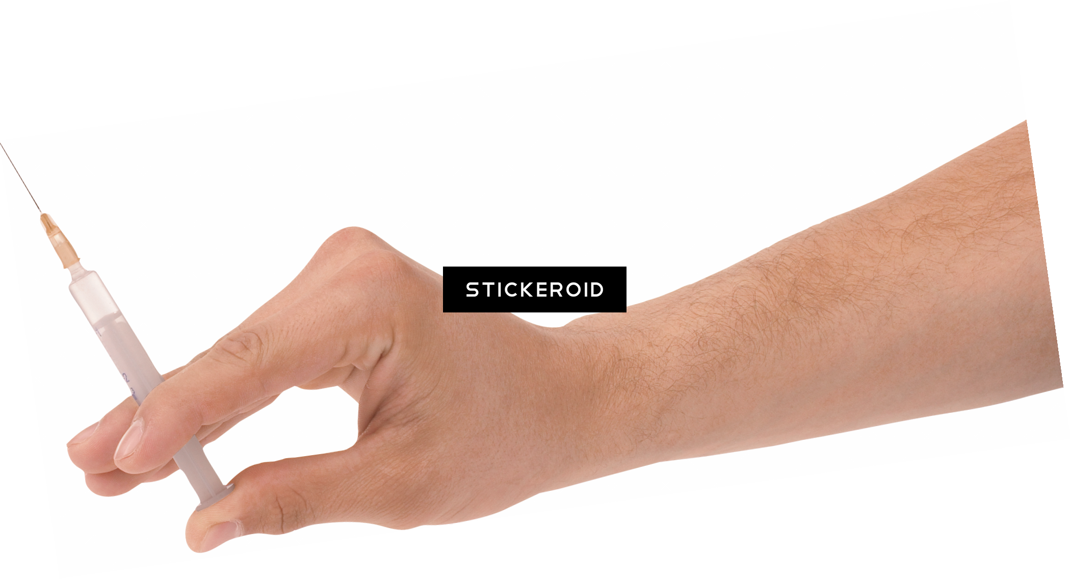 Syringe In Hand - Pianist (2099x1136), Png Download