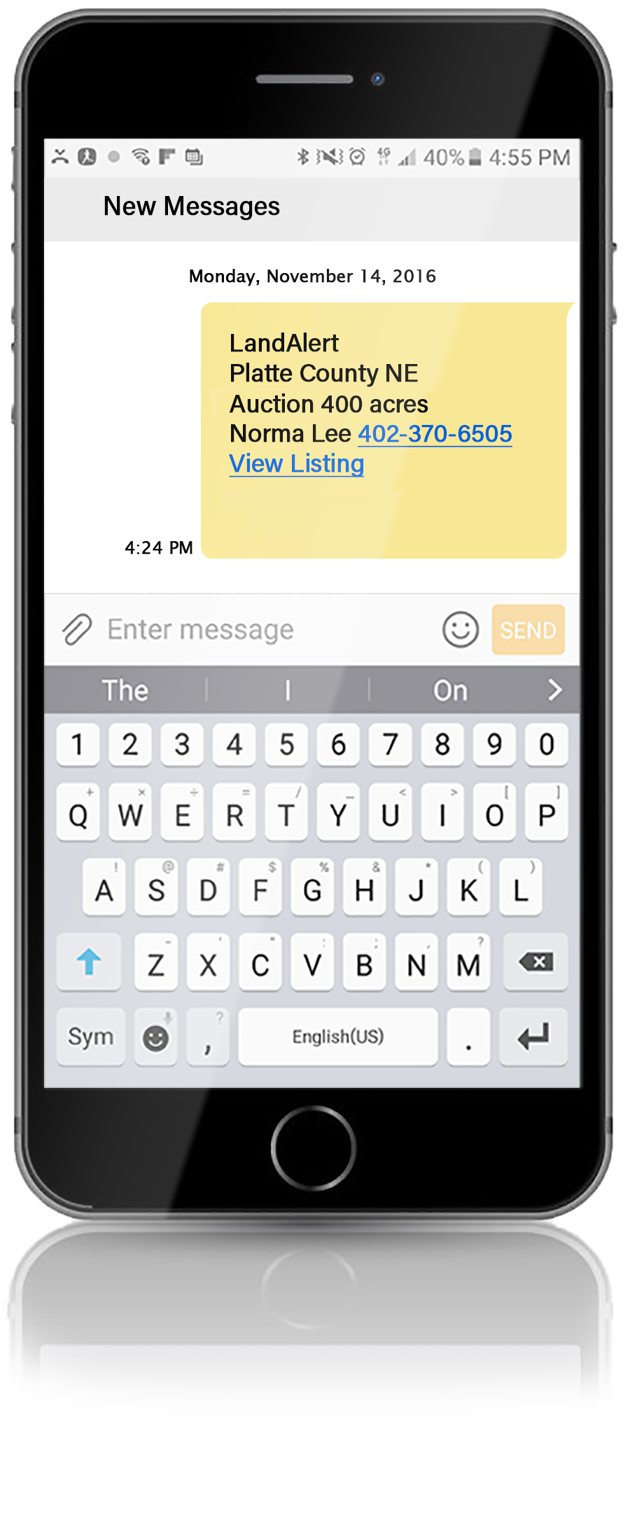 Enter Your Contact Info - Mobile Phone (900x2167), Png Download