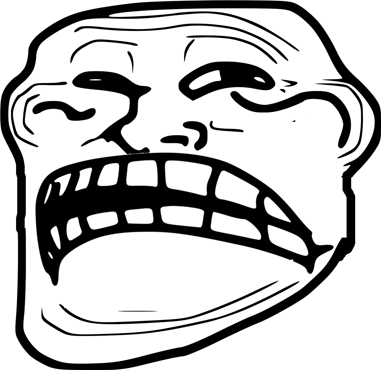 Download Sad Troll Face Meme | Transparent PNG Download | SeekPNG