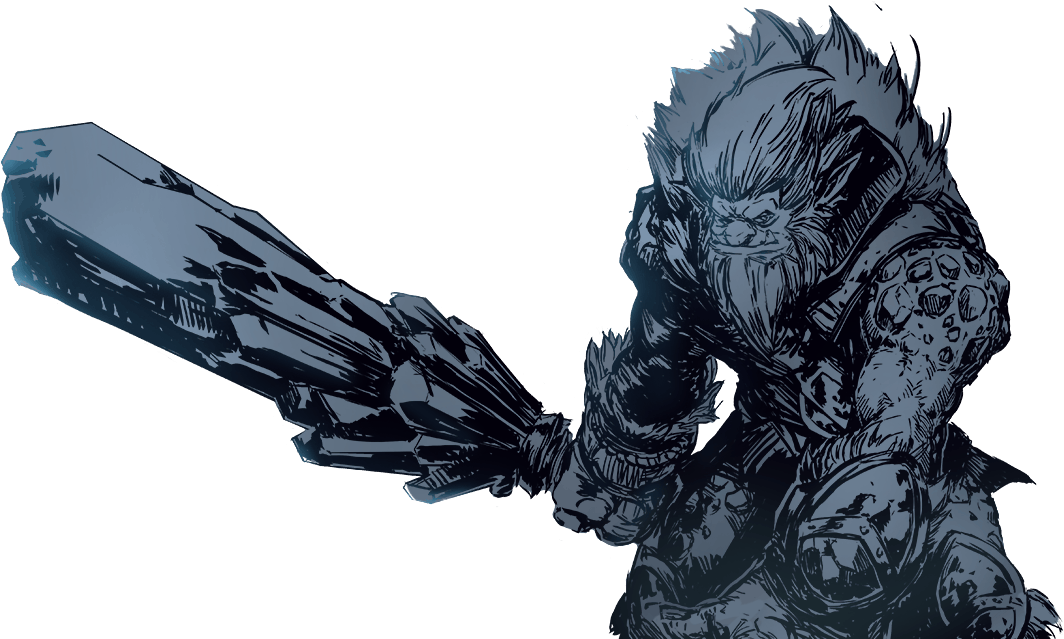 Freljord Trundle - League Of Legends Trundle Art (1213x638), Png Download