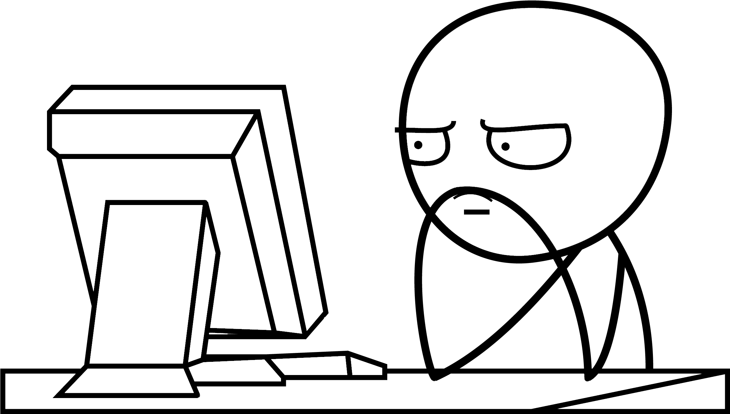 Download Computer Guy Meme Transparent | Transparent PNG Download | SeekPNG