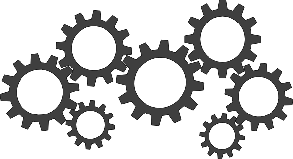 Download Free Gears Transparent - Gears Silhouette Png | Transparent ...