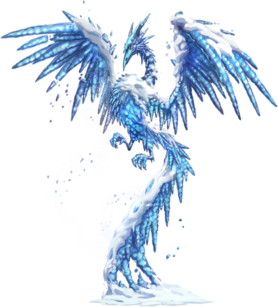Ice Phoenix - Spectral Phoenix (398x439), Png Download