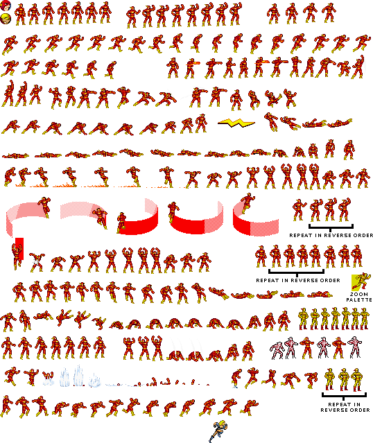 The Flash & Zoom - Flash Sprite Png (538x639), Png Download