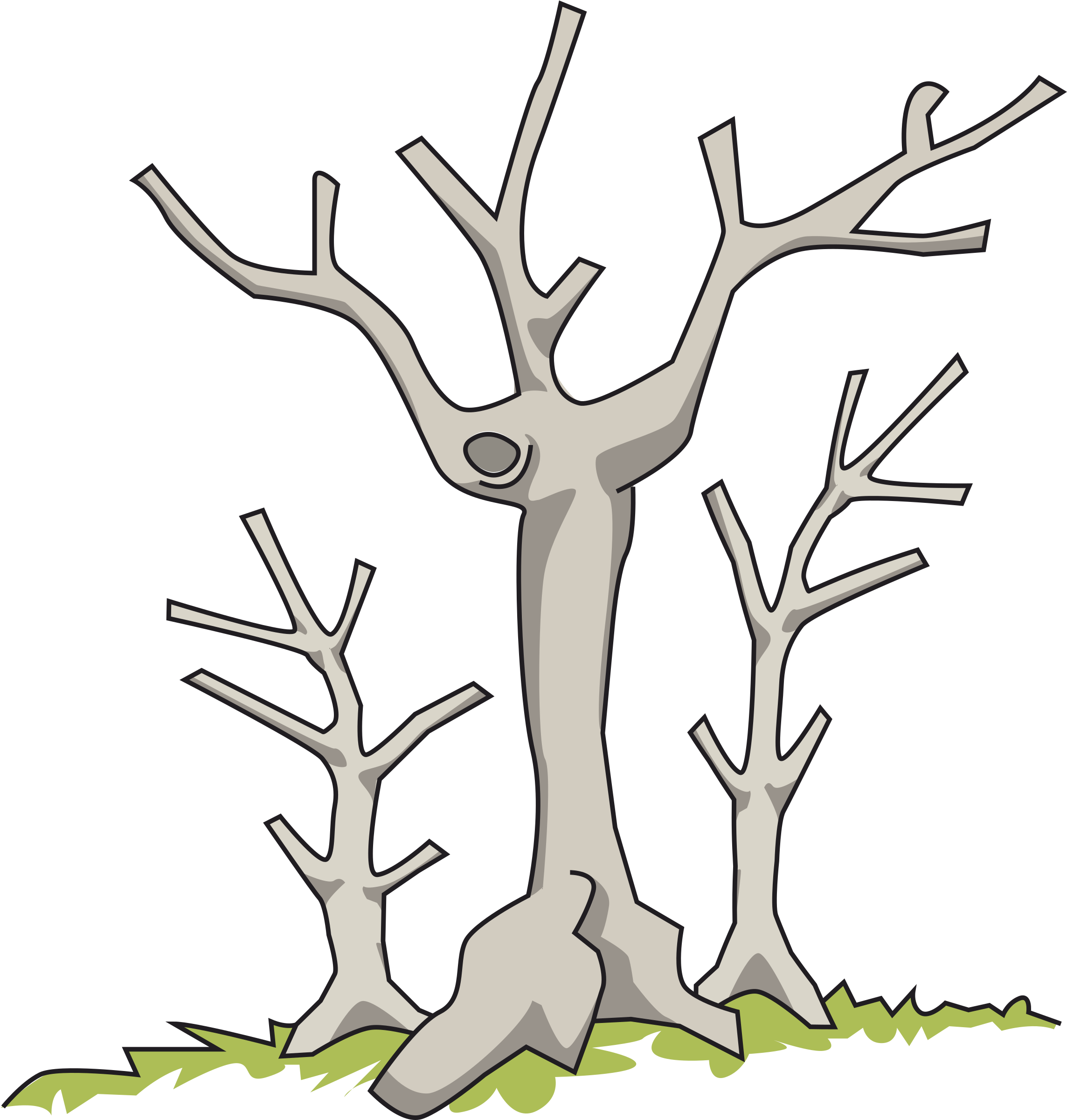 Dead Trees Icons Png - Dead Trees Clip Art (2615x2400), Png Download