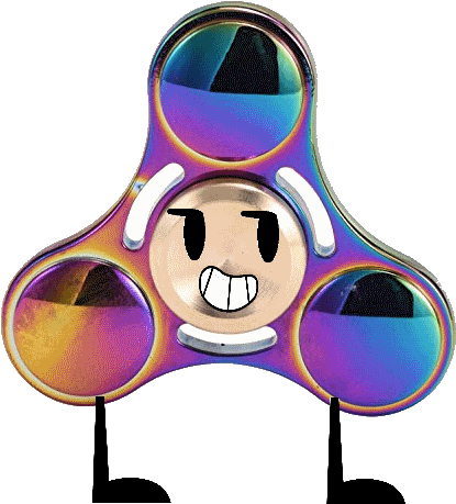 Rainbow Fidget Spinner - Object Show Fidget Spinner (471x553), Png Download