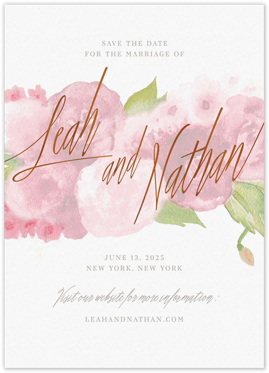 Watercolor Save The Date - Calligraphy (1200x1200), Png Download
