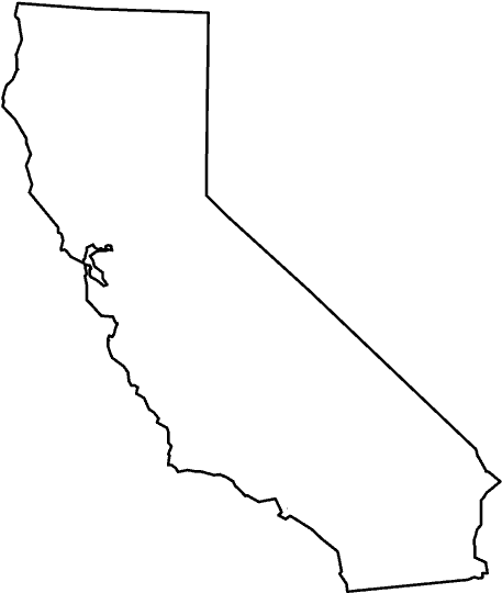 Download California State Outline Png - California | Transparent PNG ...