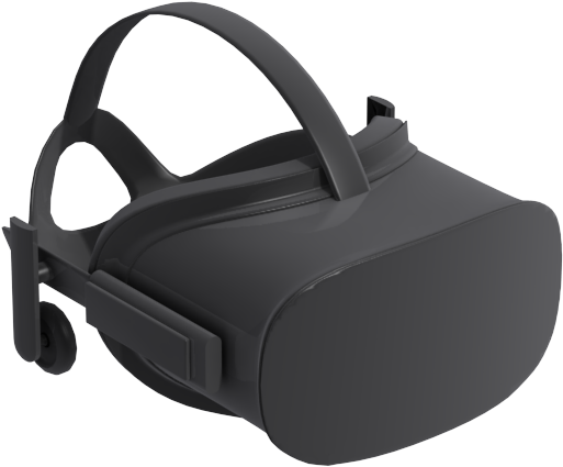 Oculus Rift 3d Model Free (800x800), Png Download