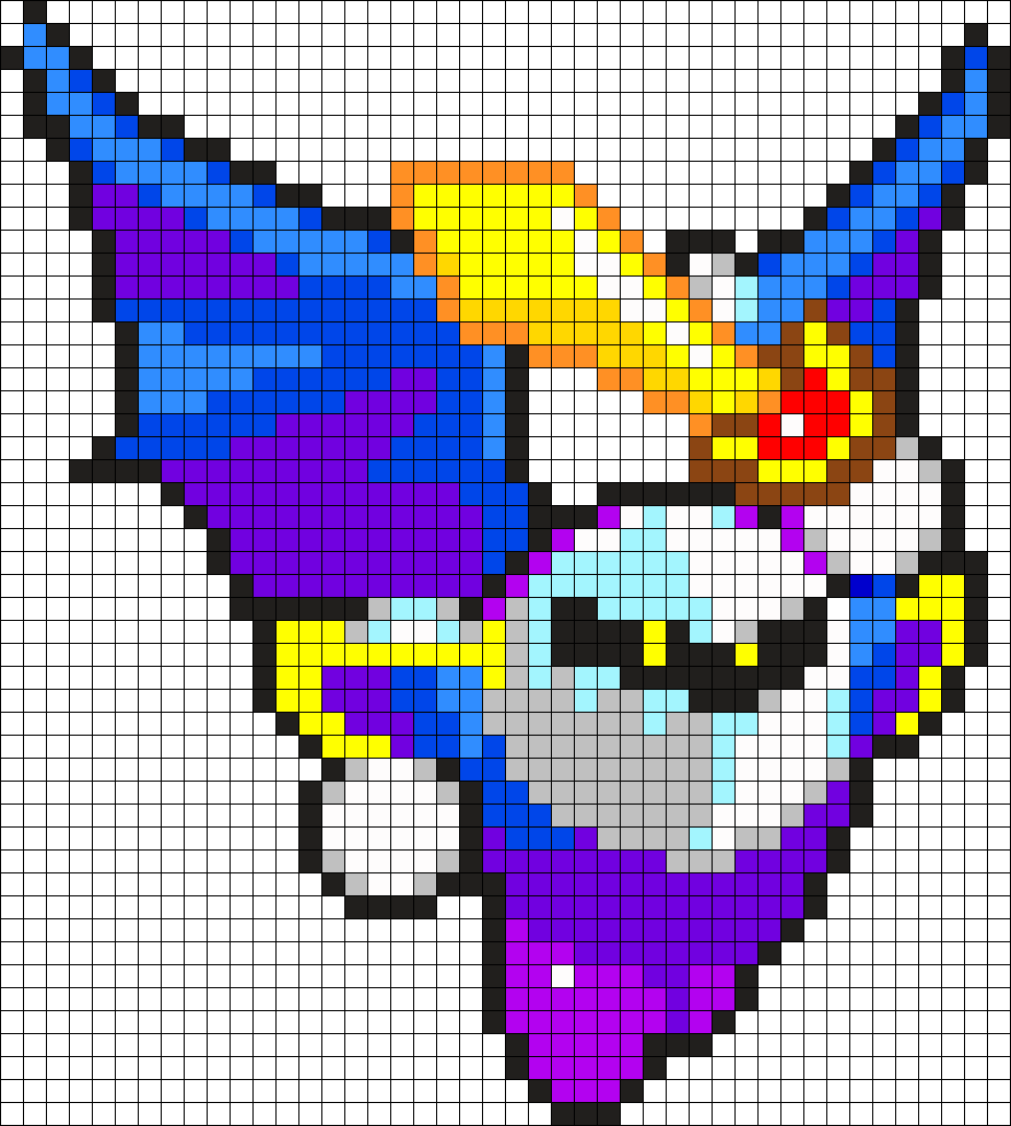 Download Meta Knight Perler Bead Pattern / Bead Sprite - Meta Knight ...