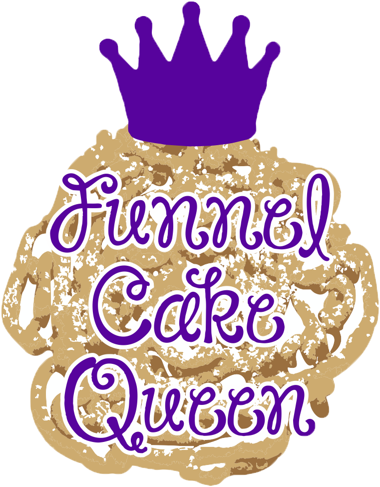 Funnel Cake Queen Logo Header Text - Logo (1275x1650), Png Download