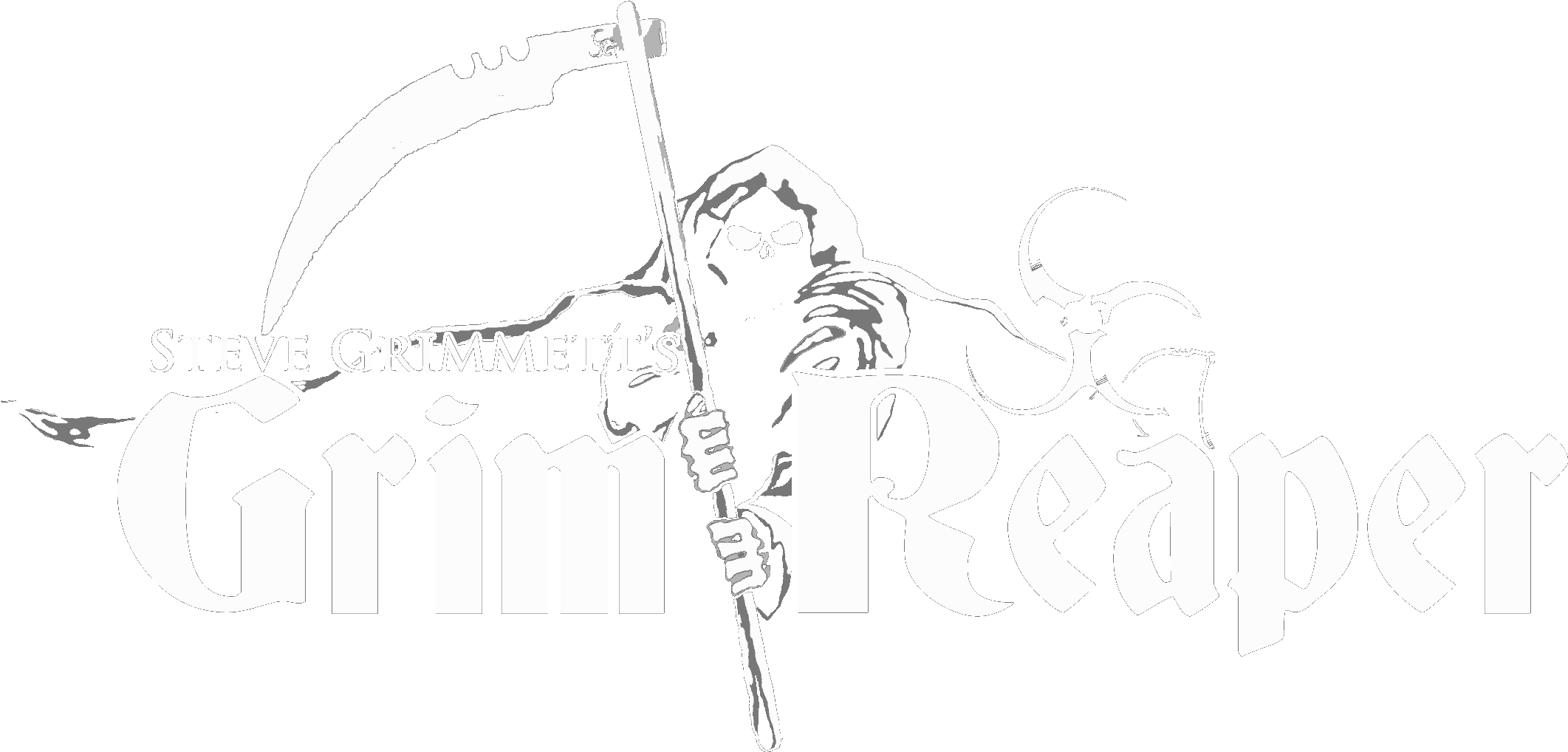 Grim Reaper Header Logo 300dsi - Gothic (2203x1045), Png Download