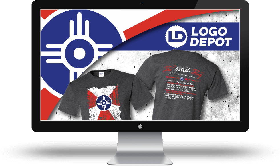 Logo Depot Online Apparel Store - Wichita Ict Flag Throw Blanket ...