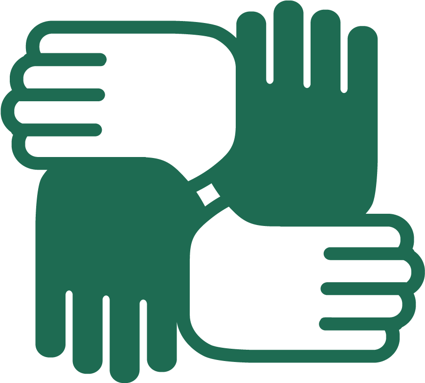 Four Hands Vector (1000x1000), Png Download