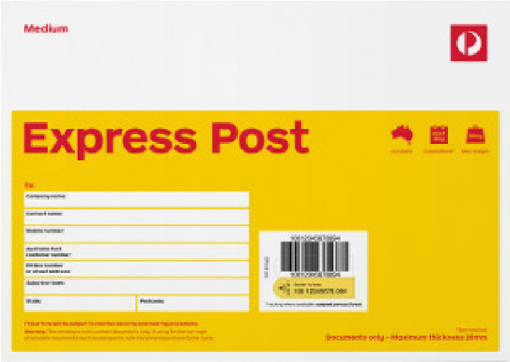 Express Post Medium Envelope (800x600), Png Download