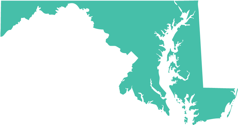 Download Maryland State Outline - Maryland State Silhouette ...