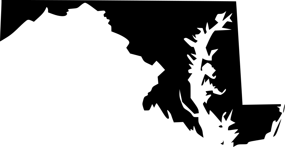Download Md Svg Png Icon - Maryland State Silhouette | Transparent PNG ...