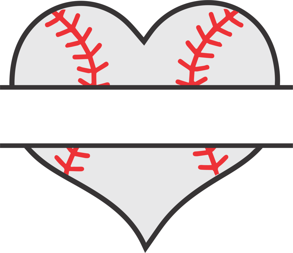 Heart Baseball Png - Baseball Heart Png (1024x885), Png Download