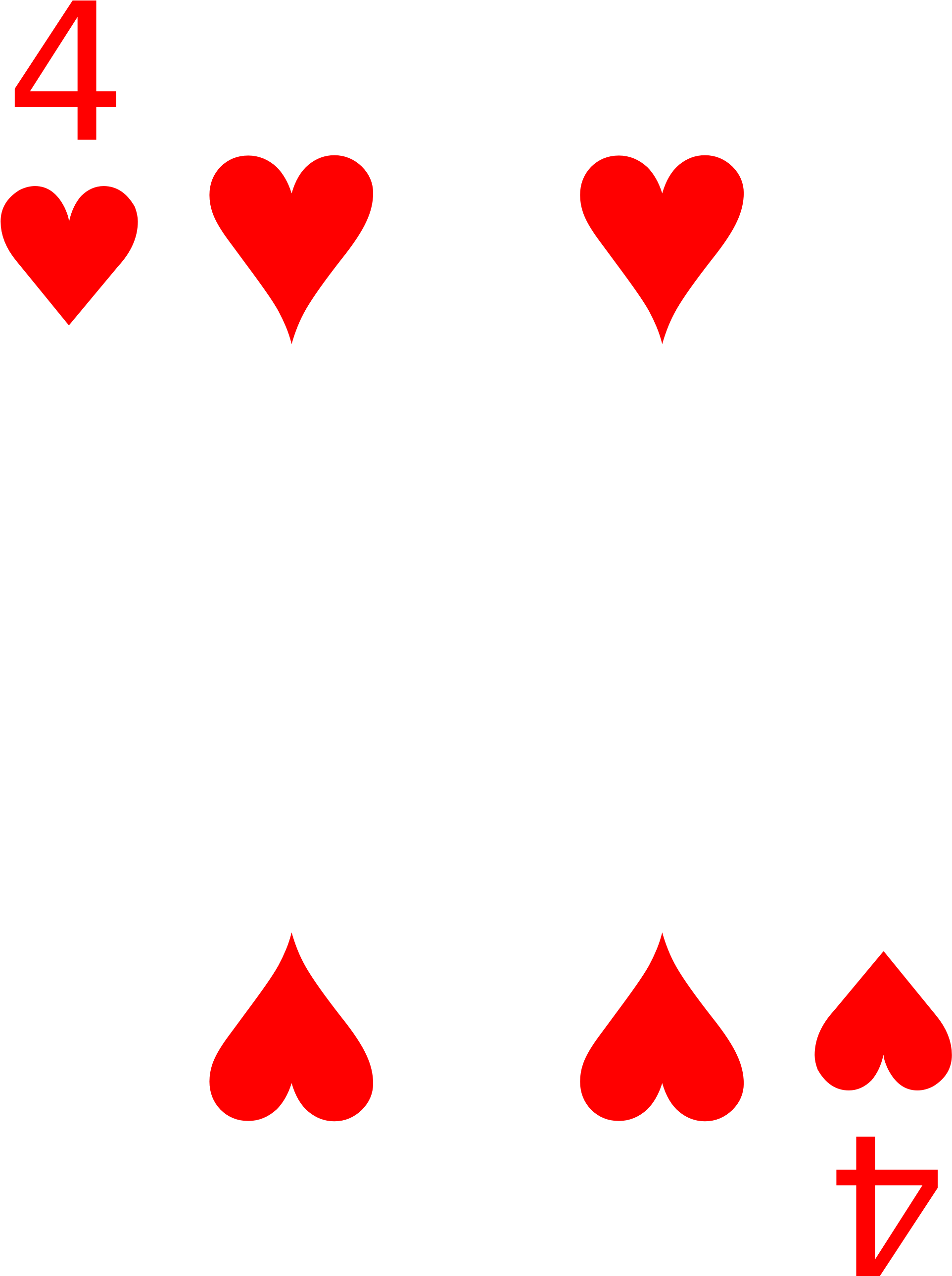 Svg Heart Lace - Heart Four (2000x2801), Png Download