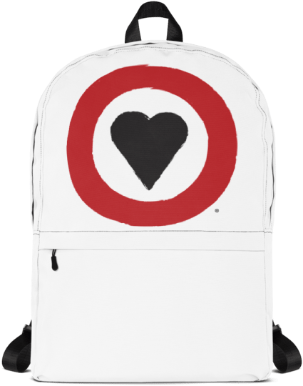 Heart Circle Backpack - Backpack (600x600), Png Download