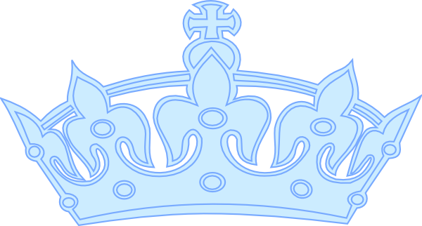 Crown Clipart Prince - Transparent Background Blue Crown (600x322), Png ...