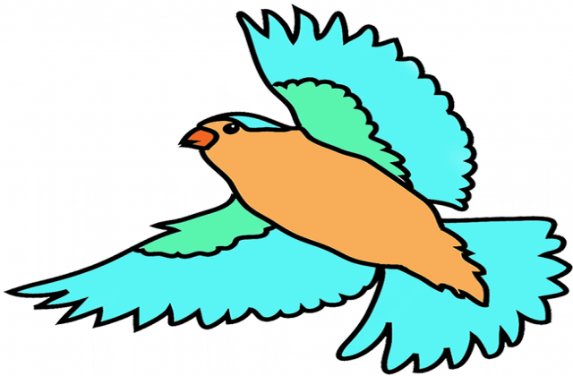 Download Bird Flying Clipart - Colorful Flying Birds Drawing ...