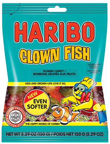 Haribo Kosher Clown Fish Gummi Candy - Haribo Candy (500x500), Png Download
