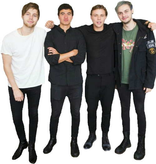 5sos Transparent - 5 Seconds Of Summer Screen Locks (500x573), Png Download