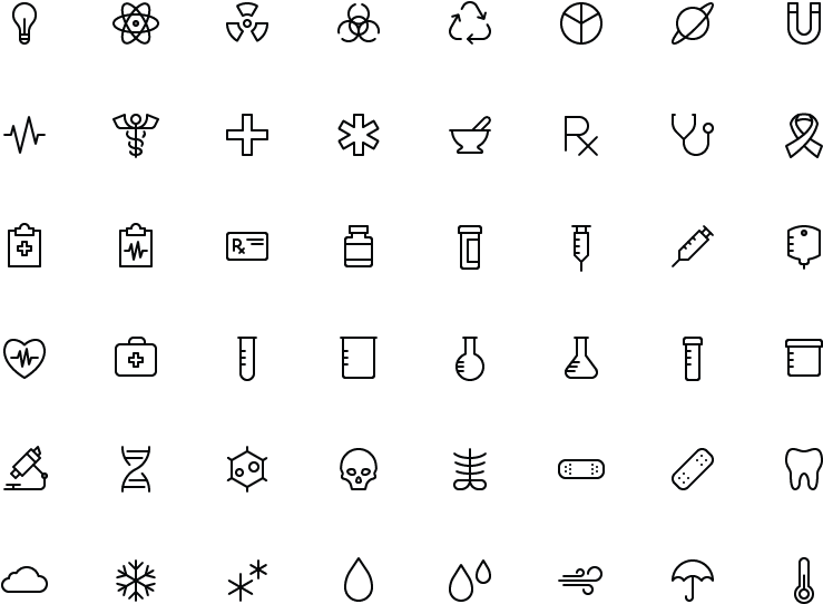 Download Health & Science Icons Creative Market Iconfinder Simple ...