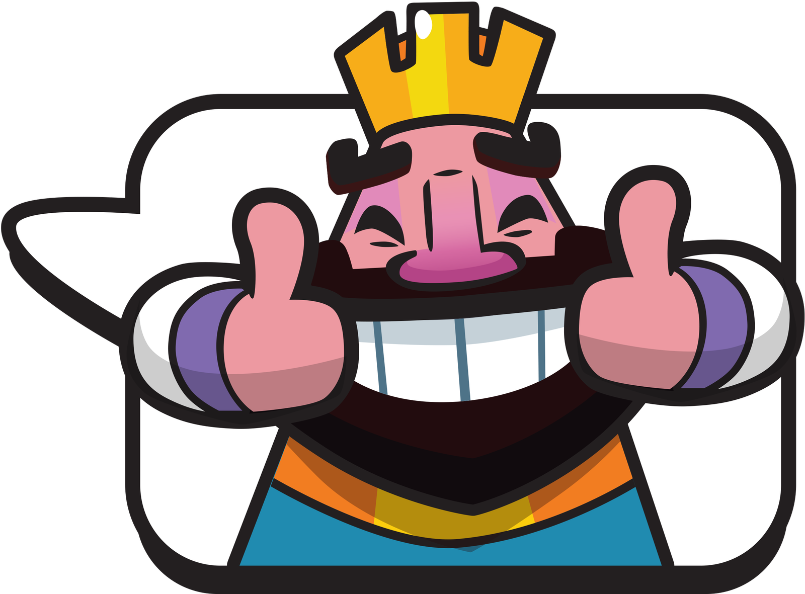 Transparent Emotes Clash Royale Clip Art Freeuse - Thumbs Up Clash ...